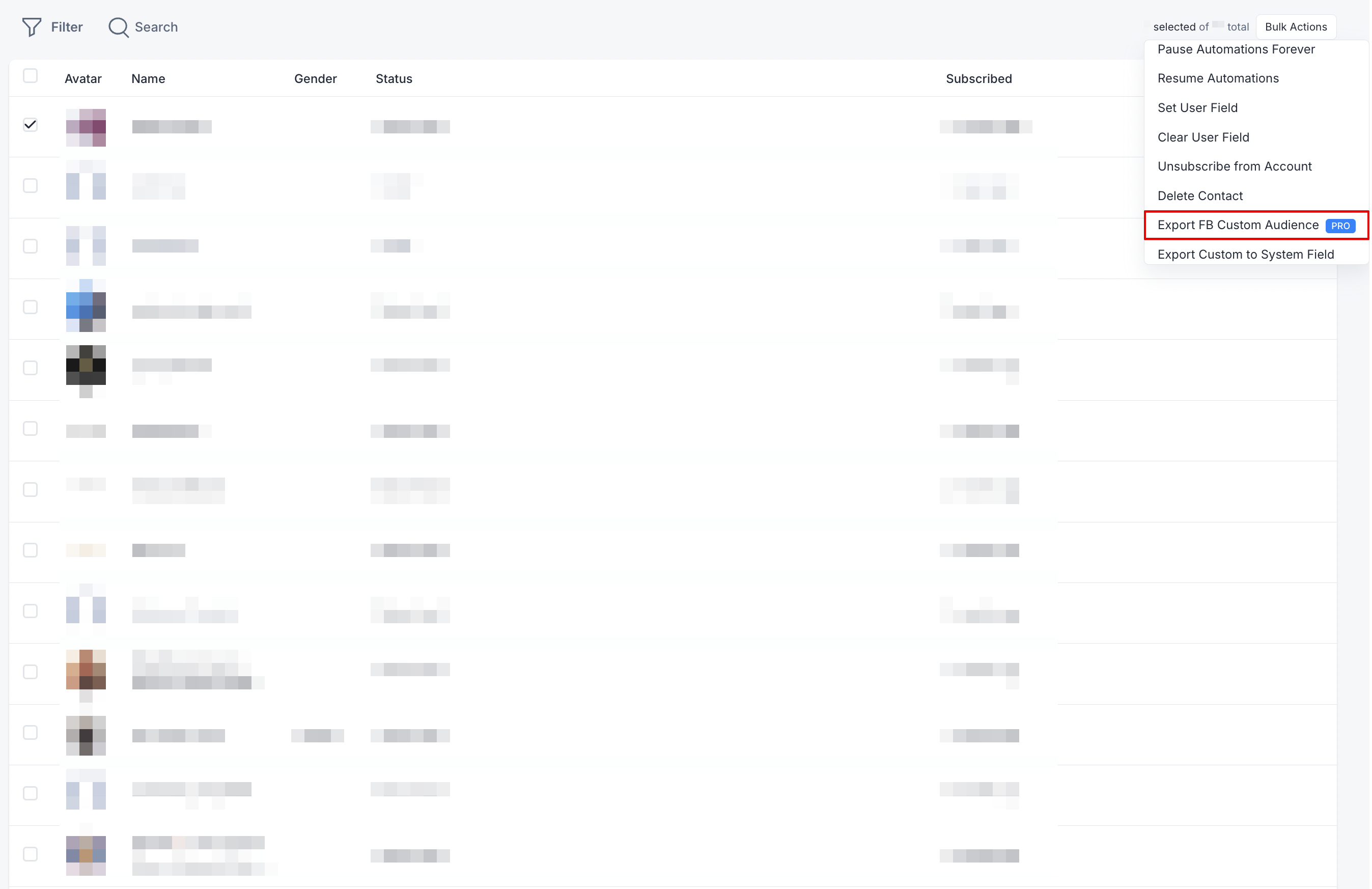 How to export PSIDs of your Manychat contacts – Manychat Help