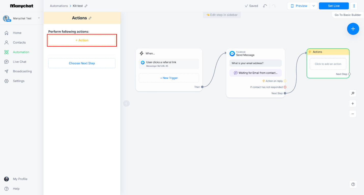 Integración de Kit – Manychat Ayuda